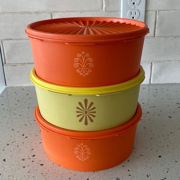 Tupperware | Kitchen | Vintage Tupperwareservalier 6 Piece Stacking ...